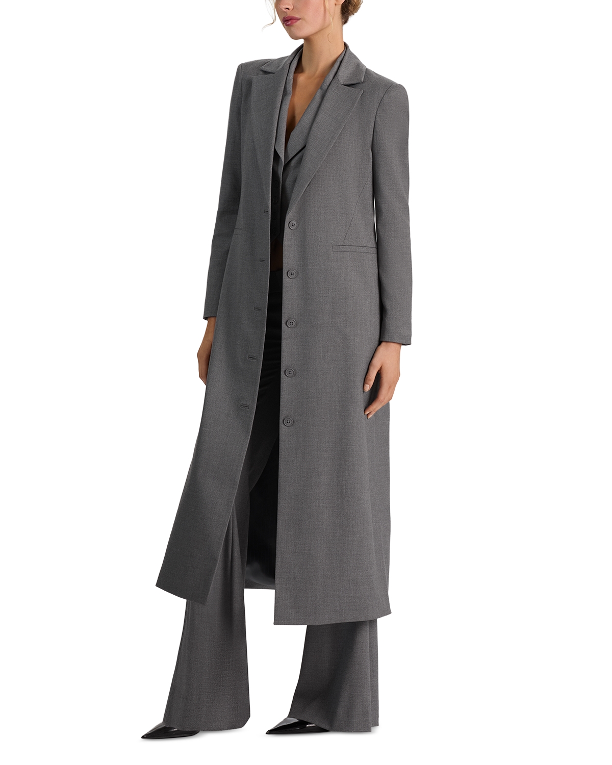 ALICE + OLIVIA irvin slim maxi blazer